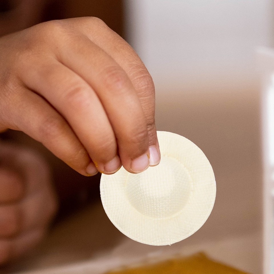 20 Pcs Mini Hand Knitting Straw Hat Miniature Craft Hats Decorated ...