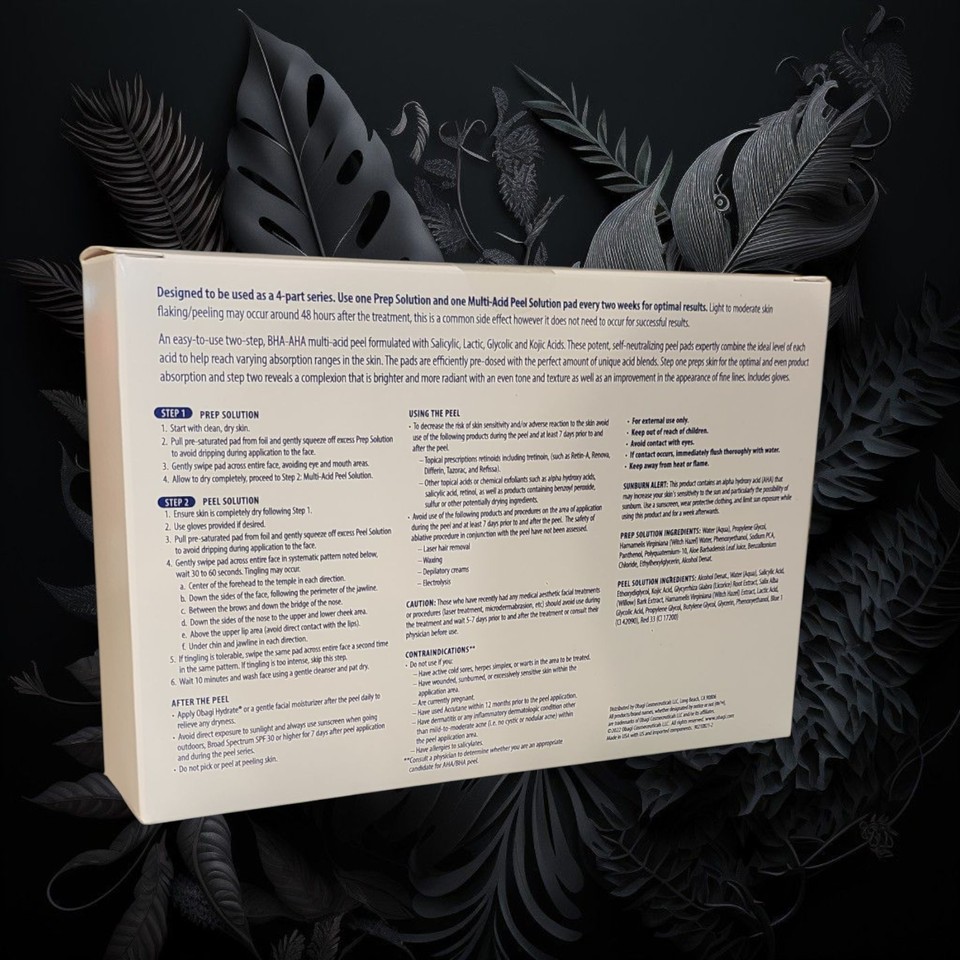 Obagi Revivify MULTI-ACID FACIAL PEEL KIT 4 Treatments In 1 Box | eBay