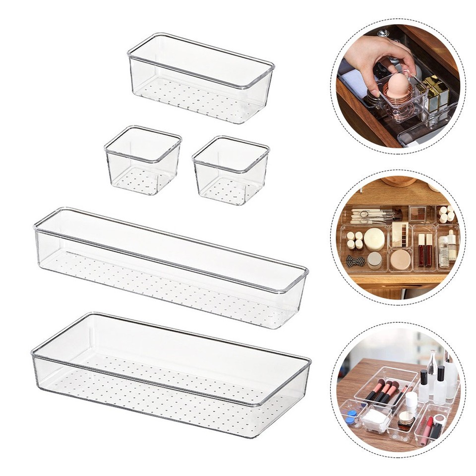 10 Pcs Drawer Organizer Box Multi-purpose Drawer Storage Boxes Drawer ...