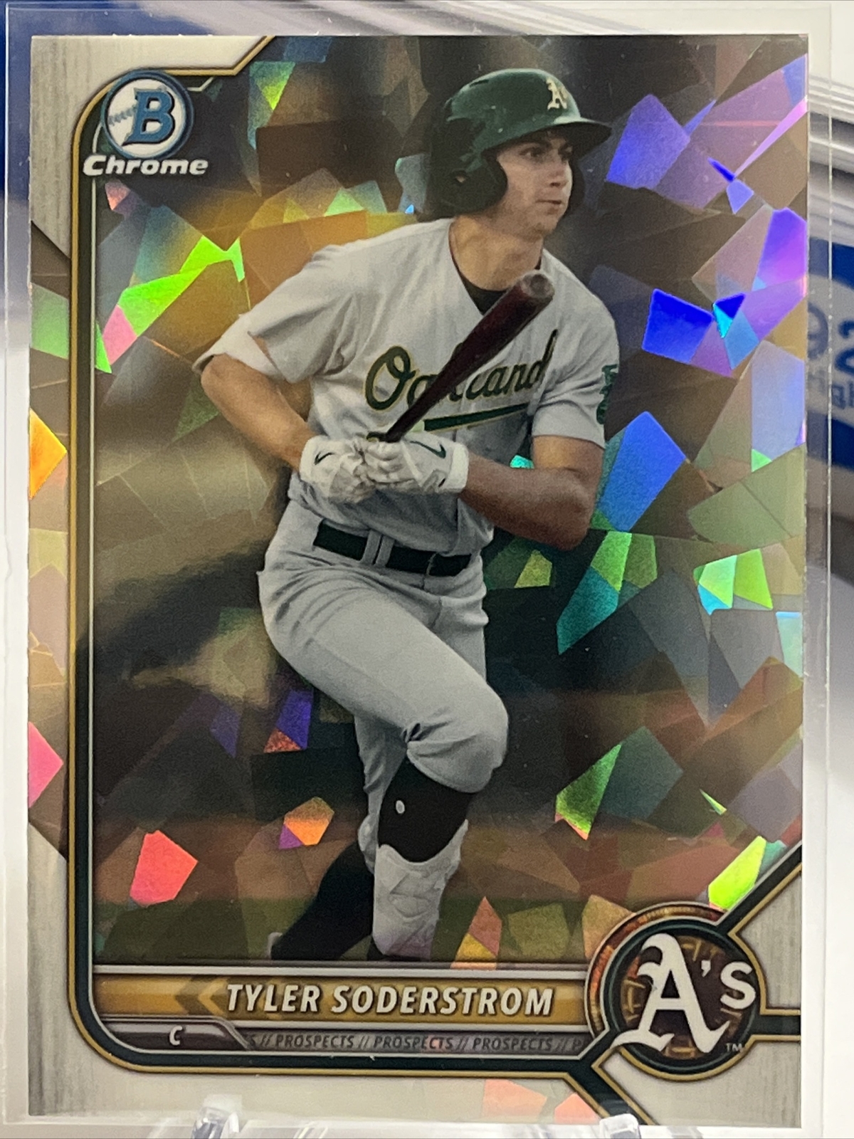 2022 Bowman Chrome Tyler Soderstrom SP Atomic Cracked Ice A’s Rookie 💎🔥 ...
