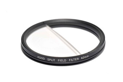 Split Field Filter +2 Diopter 62mm in Slim Rotating Ring Split-Field ...
