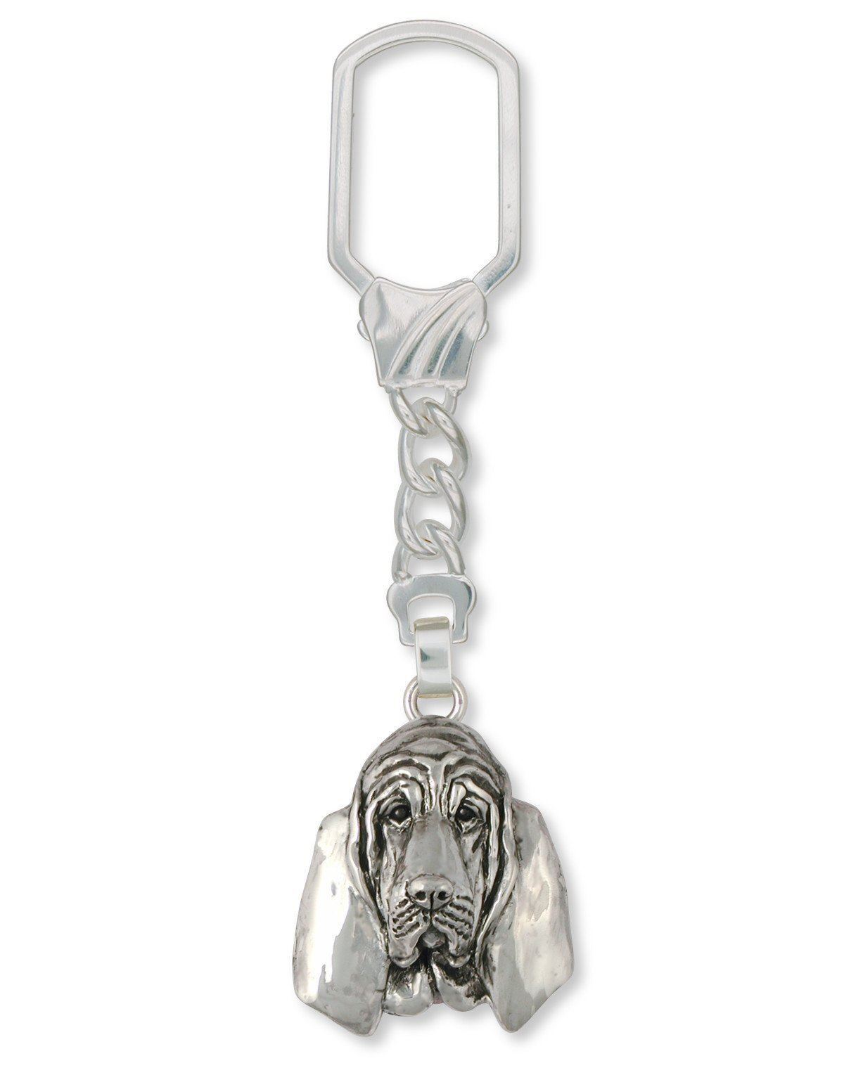 Bloodhound Key Ring Jewelry Sterling Silver Handmade Dog Key Ring BHD6 ...