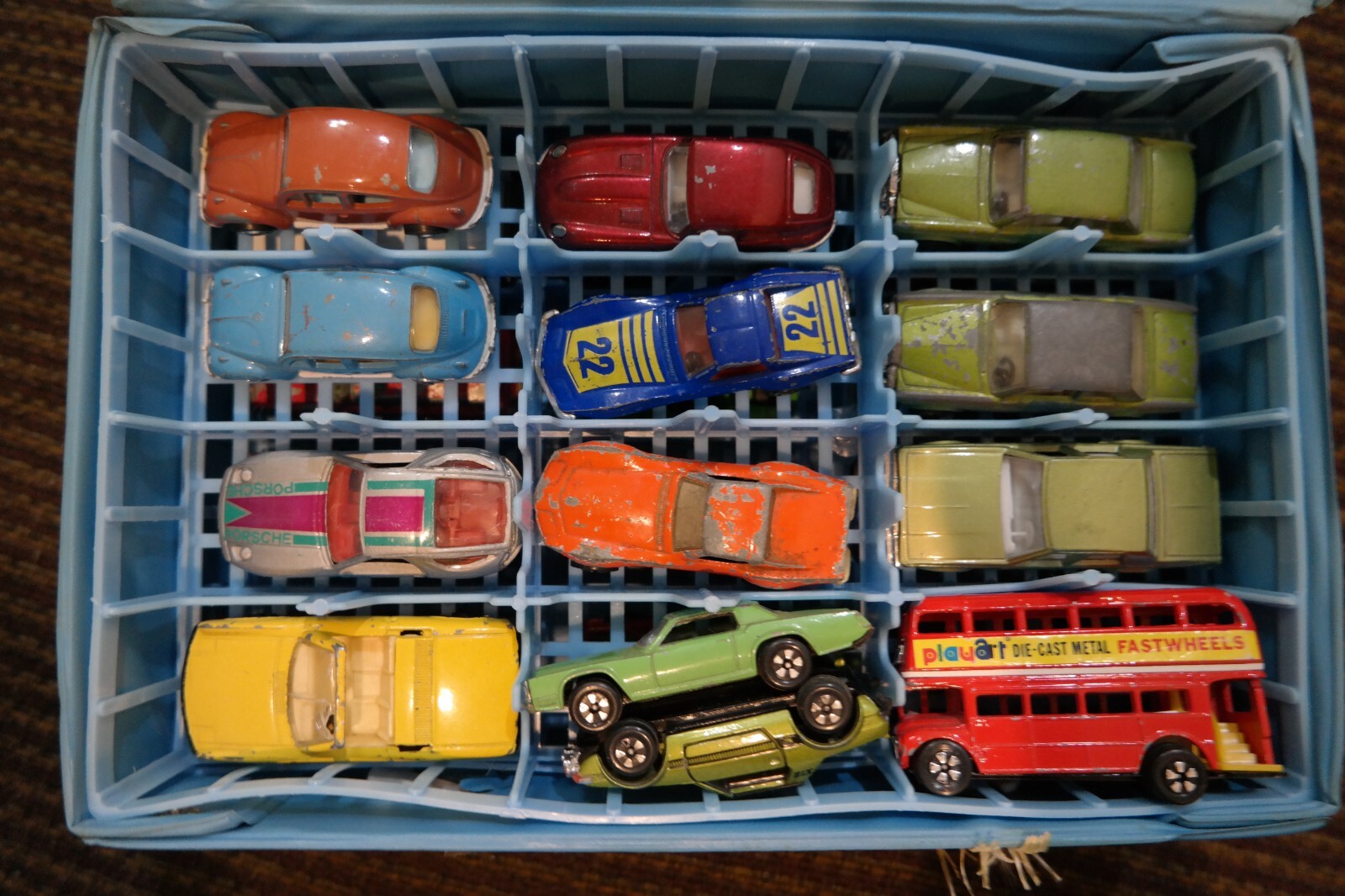 24 Vintage PLAYART Diecast Cars Trucks Case Peelers VW Jag Eldorado Hong Kong | eBay