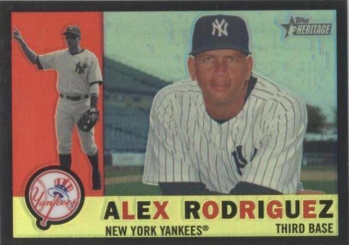 2009 Topps Heritage - Chrome Alex Rodriguez #C100 Black Refractor /60 ...