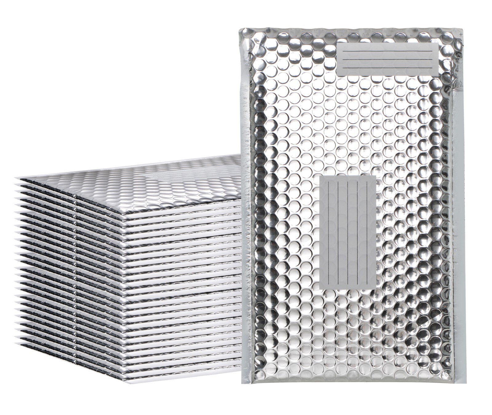 Metallic Mailing Envelopes 100 Pack Bubble Mailers Padded Self Seal ...