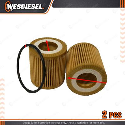 2 x Wesfil Oil Filters fits Ford Everest UA Ranger PX 2.2L 3.2L Diesel ...