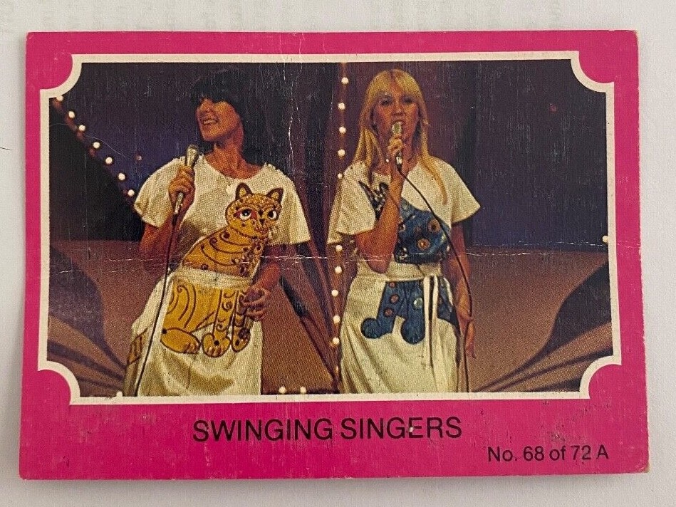 ABBA trading cards Australian Scanlens Pink series - Choose the card ...