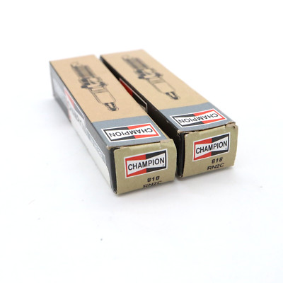 Lot of 2 CHAMPION 818 RN2C COPPER PLUS SPARK PLUGS For SNOWMOBILES and ...
