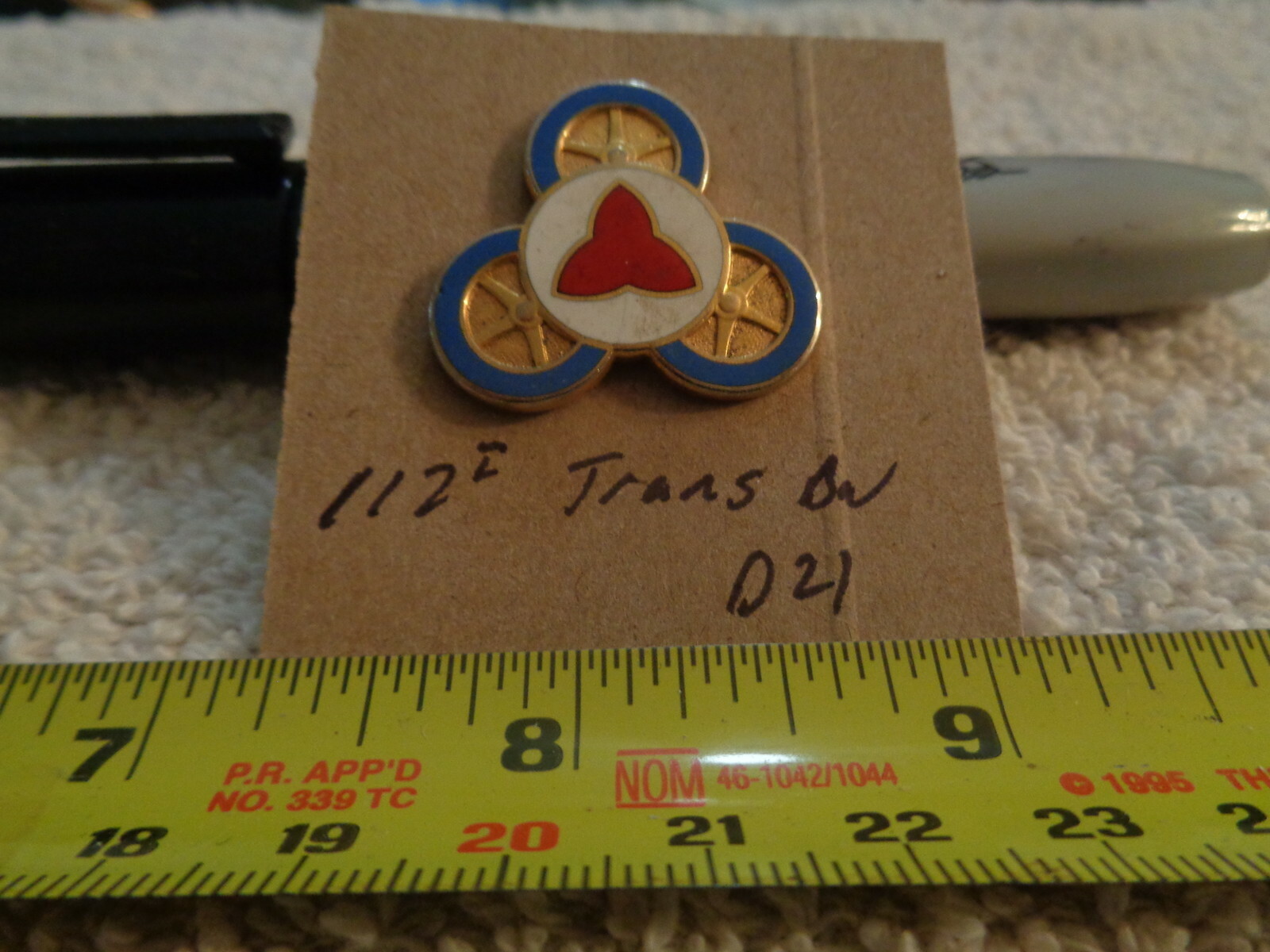 112th Transportation Battalion D21 Unit Crest, DI, DUI (DRAW#AQ) | eBay