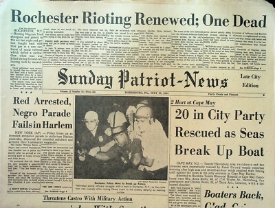 Sunday Patriot News Harrisburg Pa Newspaper July 26 1964 Rochester NY ...
