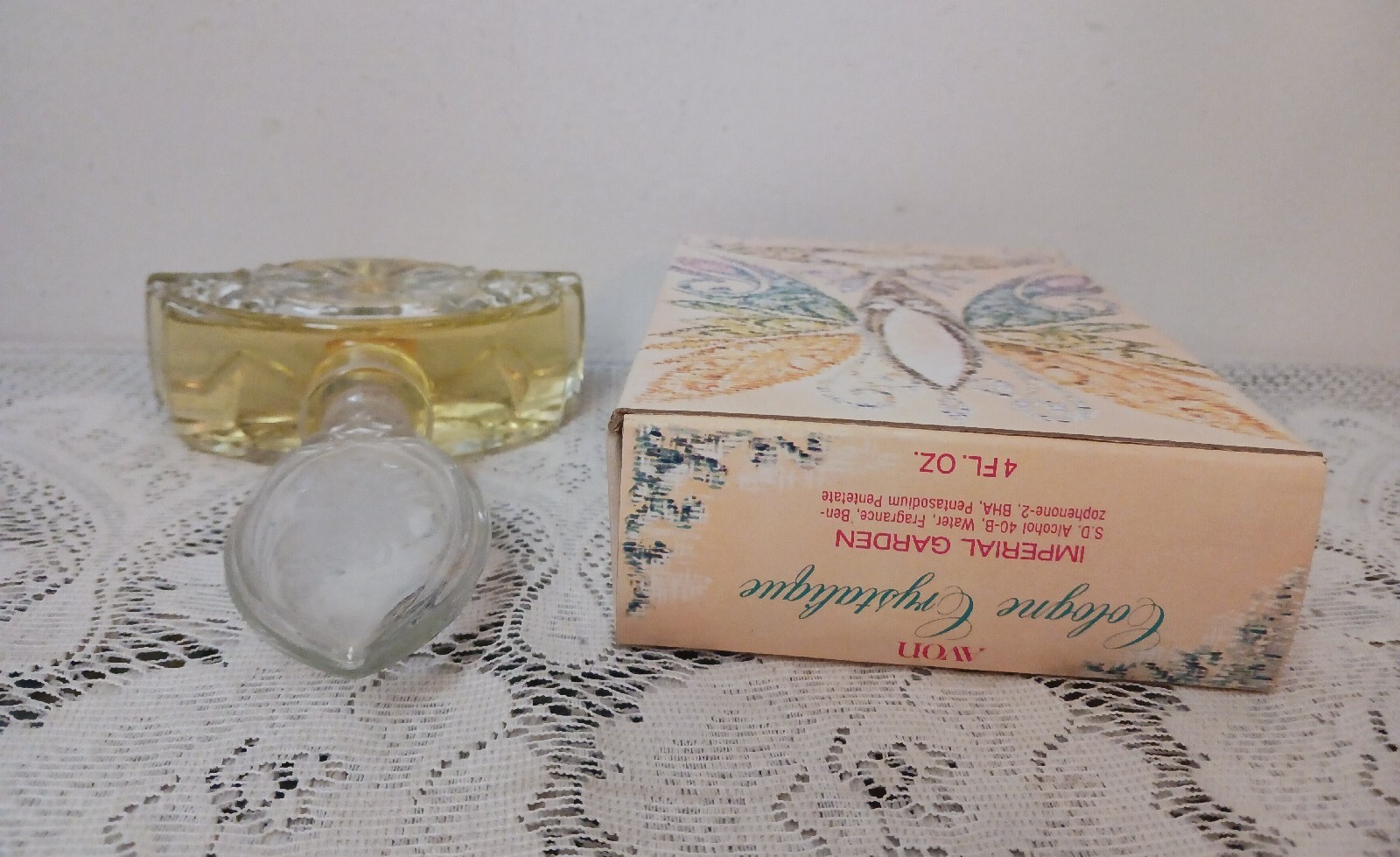 Vintage Avon Imperial Garden Cologne Crystalique 4 FL. oz. New In Box ...