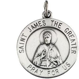 MRT St James The Great Sterling Silver Medal Pendant 3/4