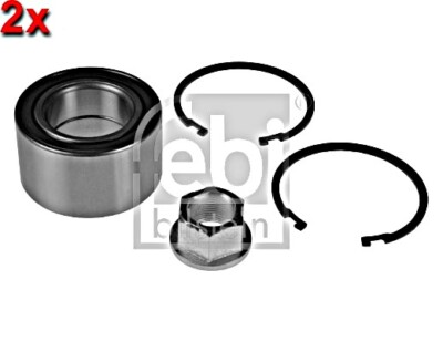 FEBI 2x Wheel Bearing Kit Front Left Right For NISSAN Primera 98-13 ...