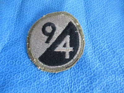 2 Used US Army 94th Infantry Division Vintage Patch Embroidered Sew On ...