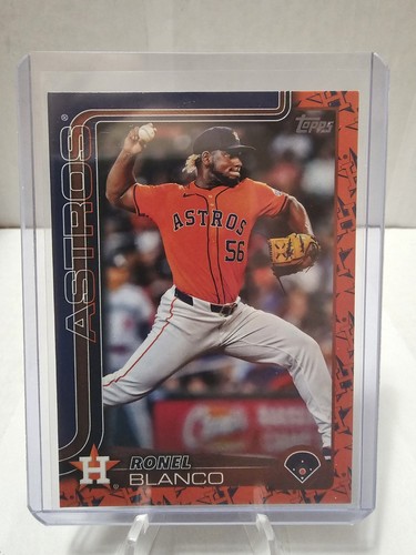 2025 Topps Series 1 #341 Ronel Blanco Houston Astros Team Border Logo ...