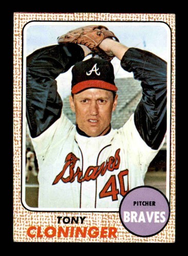 1968 Topps #93 Tony Cloninger VG/VGEX X3146733 | eBay