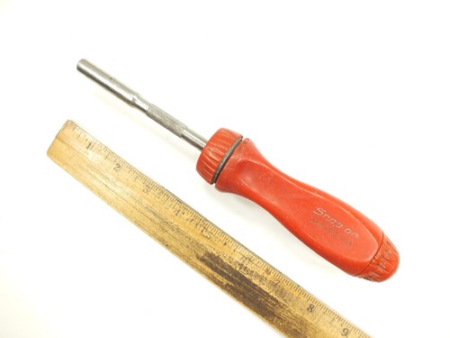 SNAP-ON TOOLS RATCHETING MAGNETIC SCREWDRIVER RED HARD HANDLE SSDMR4B ...