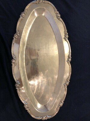 Silver Sterling Oval Tray from Peru "Water Lily by Camusso" | eBay