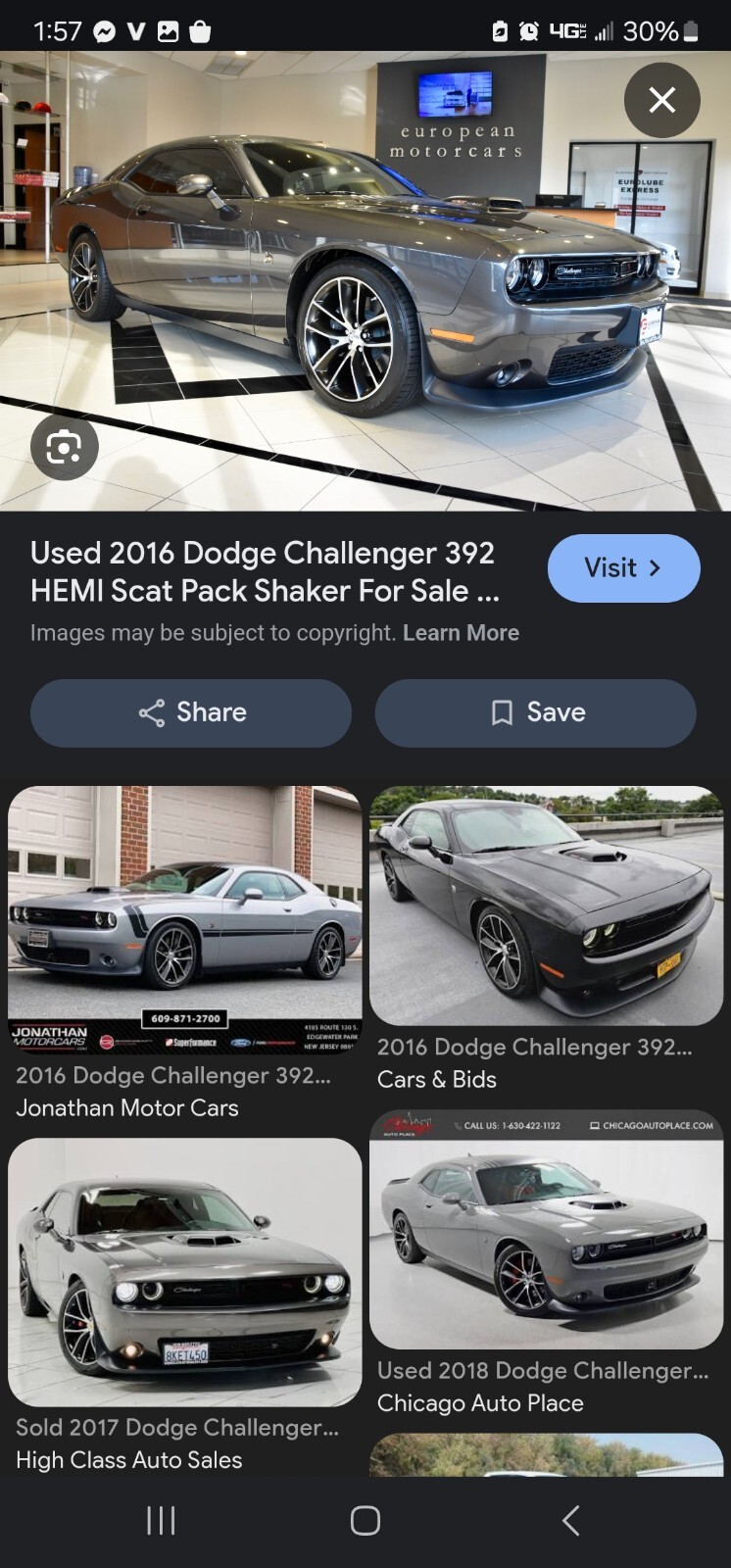 Scat Pack Wheels rims 20" OEM Challenger Charger 300 DODGE MOPAR set of ...