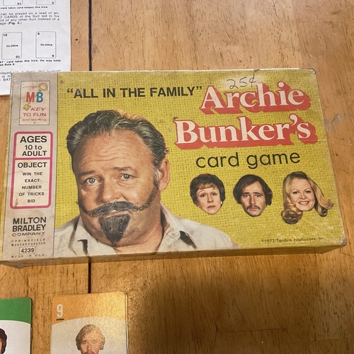 Vintage All in the Family Game 1972 Archie Bunker Card Game | eBay
