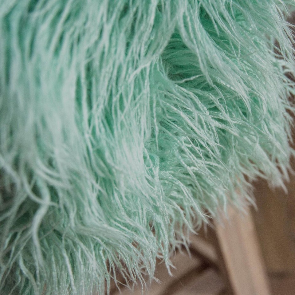 Long Shaggy Fuzzy Fur Faux Artificial Wool Table Runner European Table ...