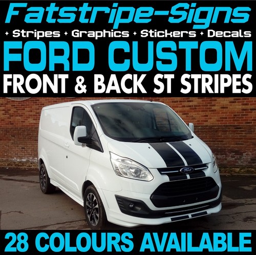 to fit FORD TRANSIT CUSTOM ST STRIPES GRAPHICS STICKERS M SPORT DAY VAN ...