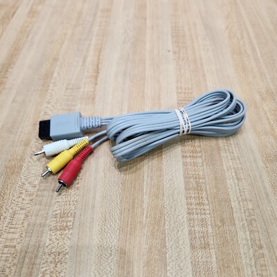 OFFICIAL OEM GENUINE Nintendo Wii Wii U AV VIDEO COMPOSITE CABLE RVL ...