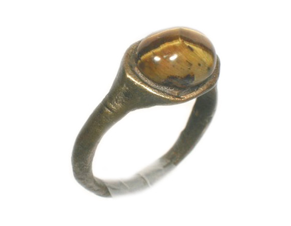 AD300 Roman Epirus (Albania) Ring Size 5 + Antique 19thC Yemen Mahogany ...