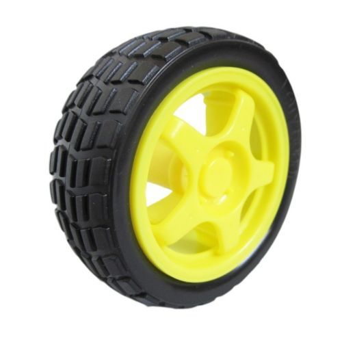 1PCS Small Smart Car Model Robot Plastic Tire Wheel 65x26mm | eBay
