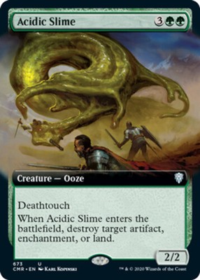 1x Acidic Slime - Extended Art NM-Mint, English - Commander Legends ...