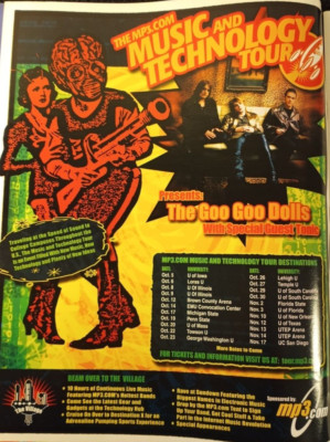 1999 MP.3 MUSIC & TECHOLOGY TOUR GOO GOO DOLLS (UNFRAMED) 1999 magazine ...