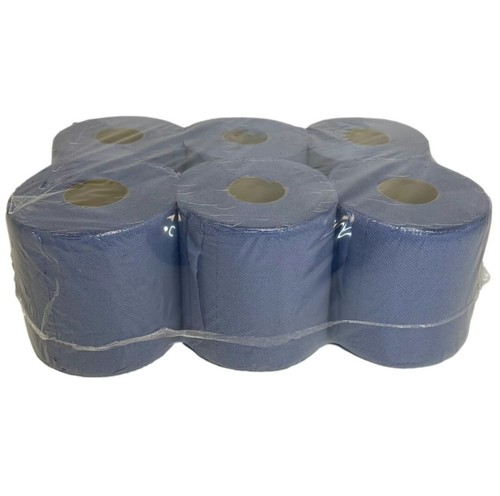 Blue rolls 6 Pack Blue Rolls Centrefeed Blue Roll 2 Ply Embossed Blue ...