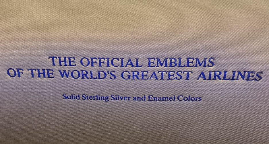 Air Ceylon - Franklin Mint Sterling Emblems of the World Greatest ...