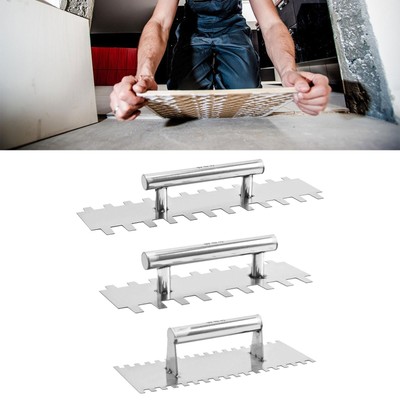 Steel Plastering Trowel with Teeth Square Tooth Concrete Trowel Grout ...