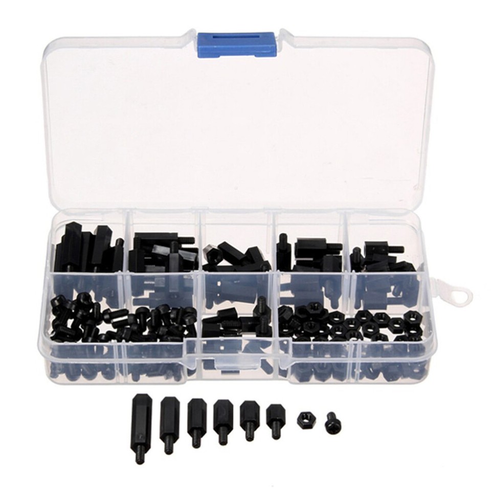 180 Pcs Nylon Screw Exquisite Nylon Bolt Nylon Stand-off Home | eBay