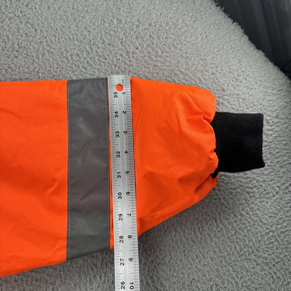 Mens BNSF Railway Chicago M-Safe HI-VIS Transformer Bomber Style Jacket ...