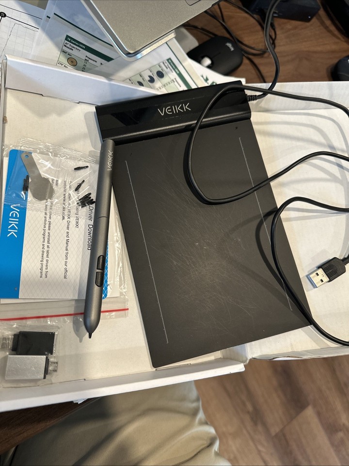 Veikk S640 6x4 inch Digital Drawing Pen Tablet with Pen 601707033607| eBay