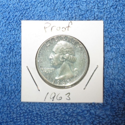 1963 Proof silver Washington quarter. | eBay