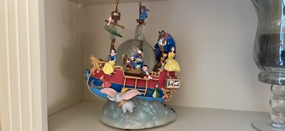 Disney Magical Gathering Pirate Ship Snowglobe. (Belle,Beast,Dumbo ...