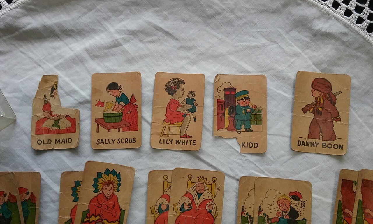 1930s Antique Card Game Old Maid by Russell Games Youth Toy 43 Cards | eBay