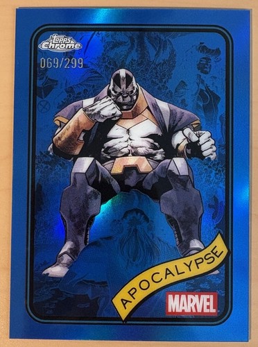 2025 Topps Chrome Marvel Apocalypse Blue Refractor 069/299 #162 | eBay