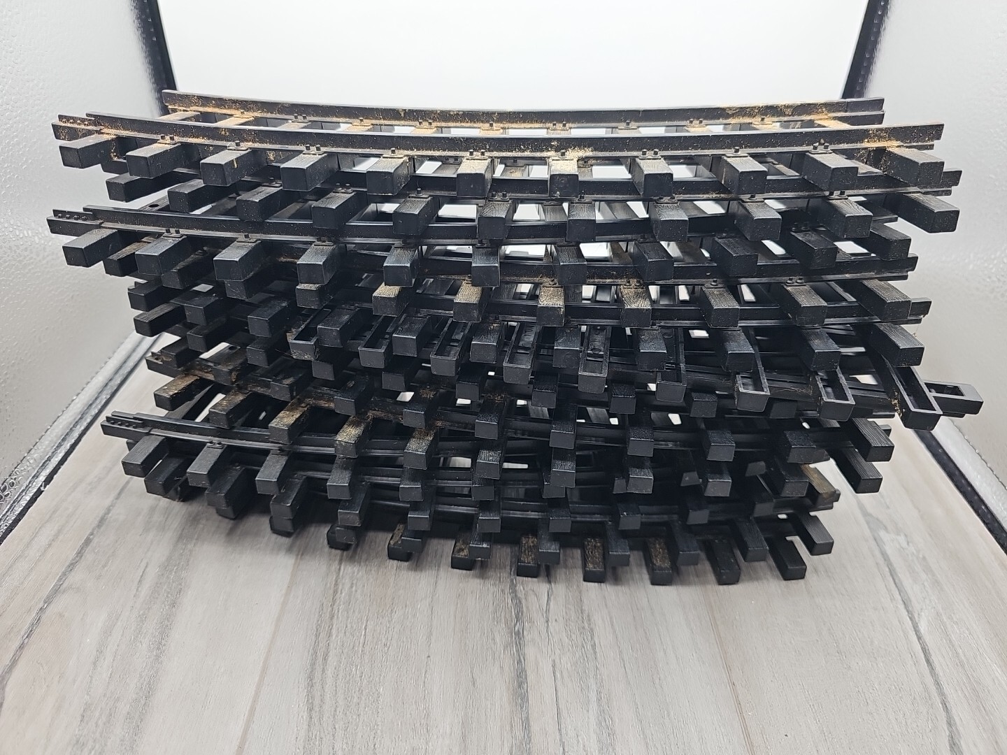 17 Bright TRAIN TRACK SWITCH, Straight, Curved Track G Scale Express ...