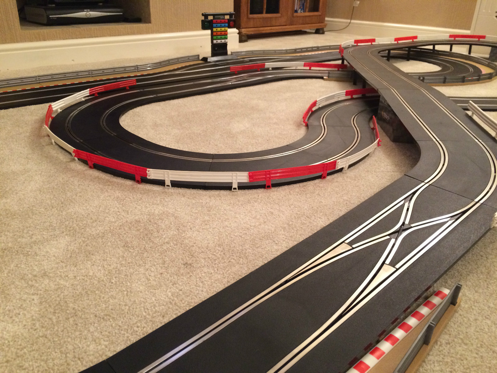 Scalextric Digital Large Layout with 2 Lane Changers / Pit Lane & Game ...