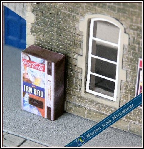 OO GAUGE IRON BRU DRINK VENDING MACHINE FOR HORNBY MODEL RAILWAYSTATION ...