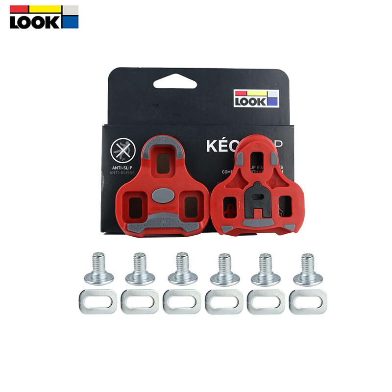 LOOK KEO New Anti-Slip Road Bike Cleats Grip Black 0˚ Grey 4.5˚ Red 9 ...