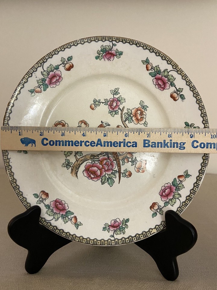 F. Winkle & Co. England Whieldon Ware Pheasant 10” Dinner Or Serving ...