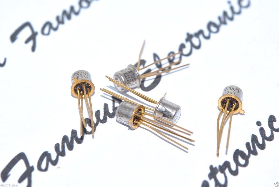 1pcs - MOTOROLA 2N3823 PNP 0.3W 20V 0.5A Gold-Pin Transistor "Genuine ...