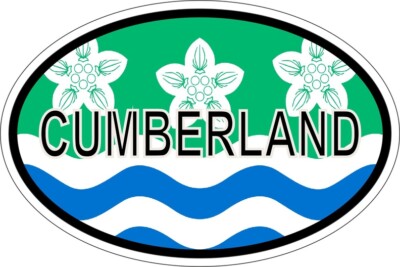 Sticker oval flag vinyl country code uk county cumberland | eBay Australia