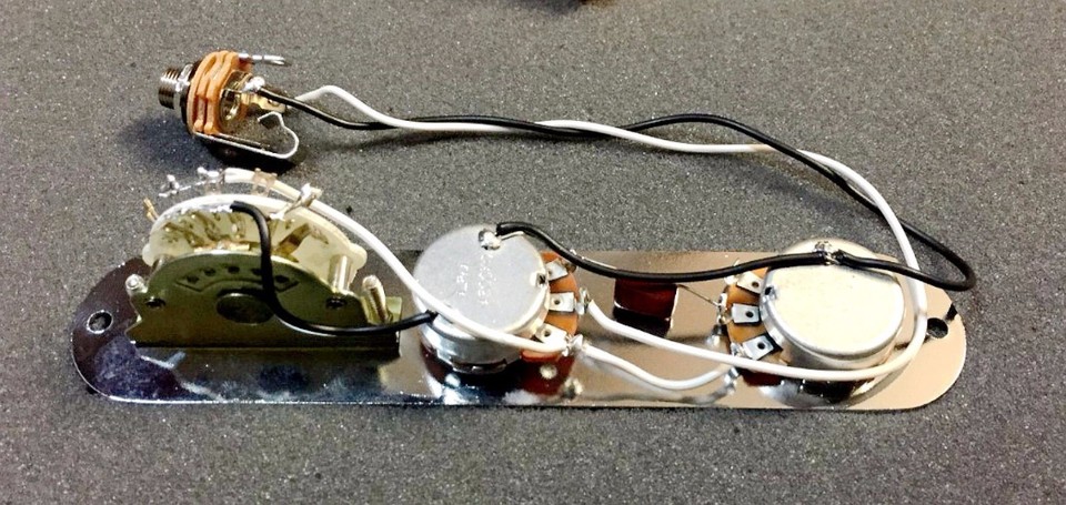 Loaded Control Plate Assembly 4 Way Switch & Alpha 250K Pot for Tele ...