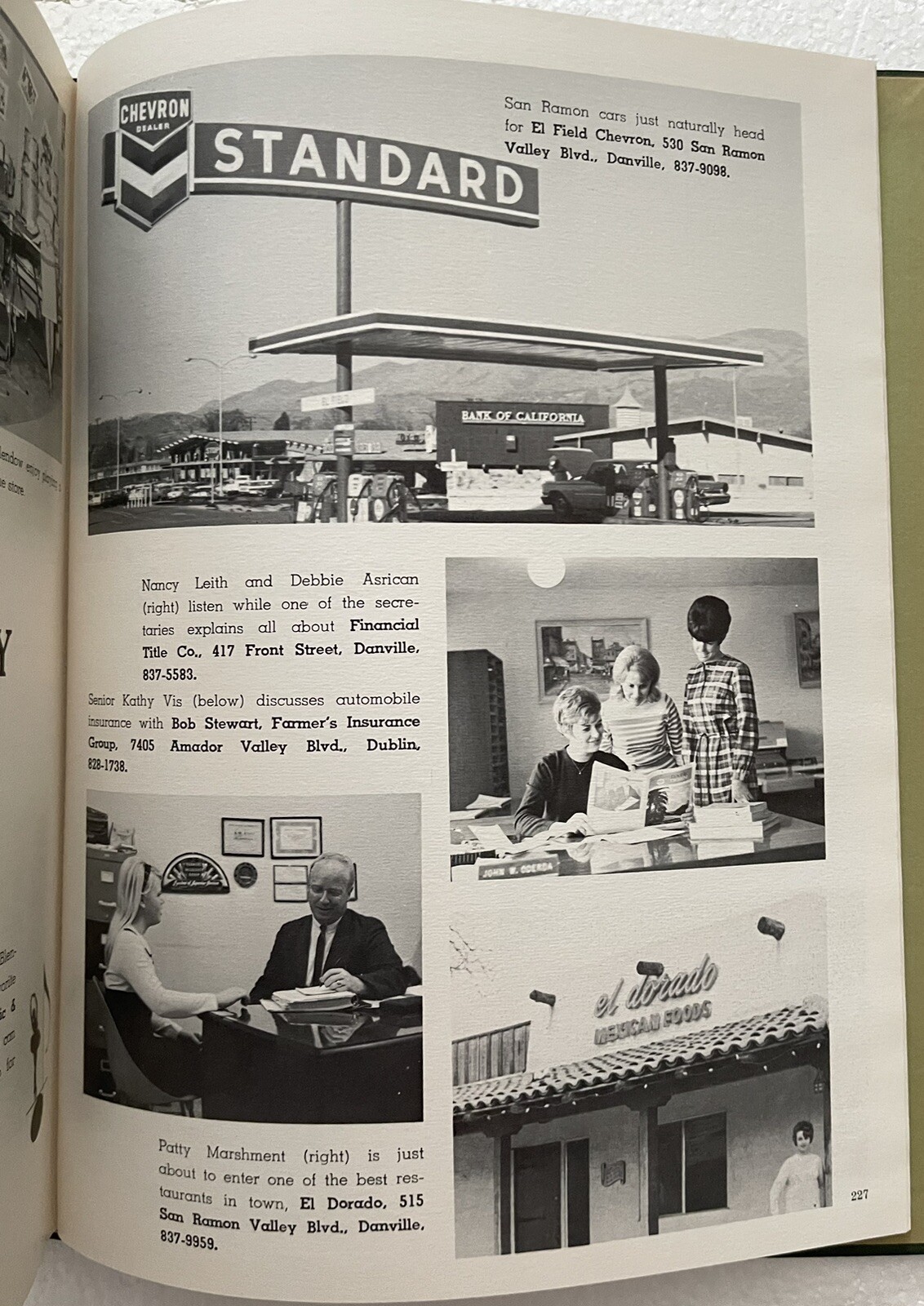 1967 SAN RAMON VALLEY HIGH SCHOOL YEARBOOK, THE EL LOBO, DANVILLE, CA ...